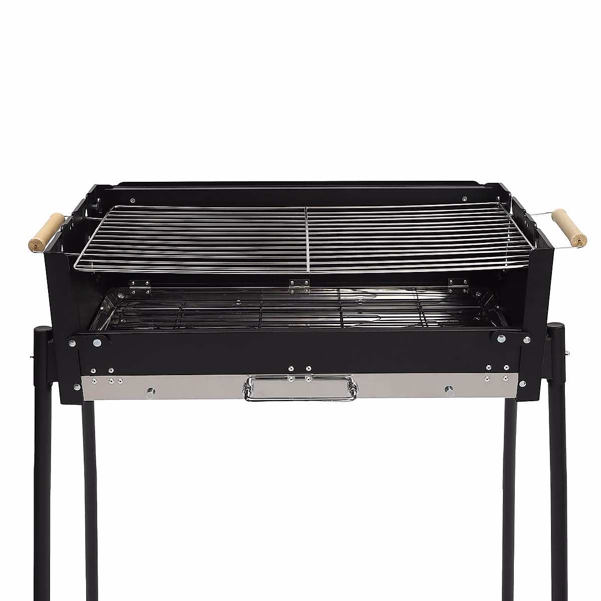 Portable Charcoal Grills 11.42 * 25.79 IN Foldable Camping Barbecue Grill for Outdoor BBQ for Outdoor Cooking Camping Hiking & Any Outdoor Event