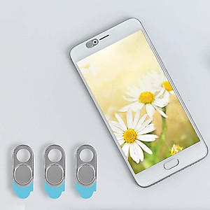 ♂Valentine's Day Present♂Leftwei Easy to Install Webcam Protect Sticker, Camera Protect Sticker, for Phone Smartphone Len(Silver)