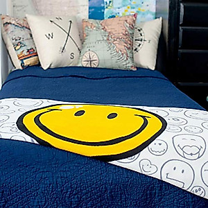 Smiley World 50 x 60 Throw Blanket