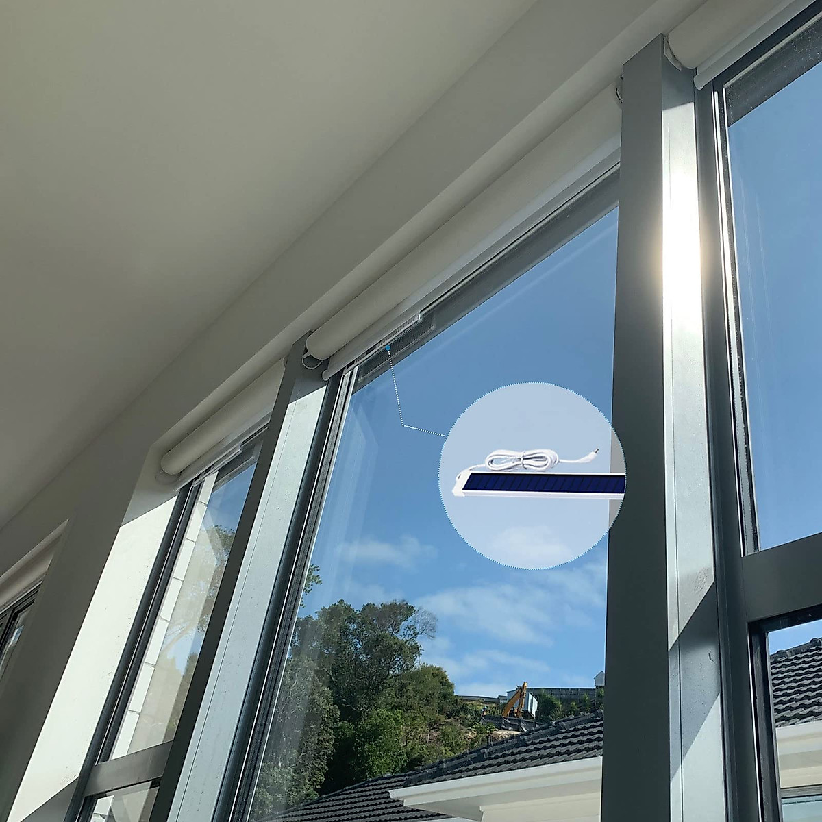 Rollerhouse 9V Solar Charger 3.5x1.35 mm Male DC Jack Solar Panel Charger, Residential Solar Panels Motorized Window Shades Blinds Motor