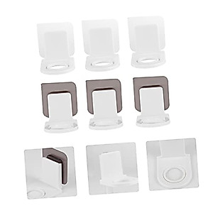 Cabilock 6 Pcs Shower Gel Holder Hanging Storage Shelves Body Wash Container Hanging Storage Racks Storage Brackets Trace-free Storage Holders Pp Wall-mounted Storage Racks Detergent Racks