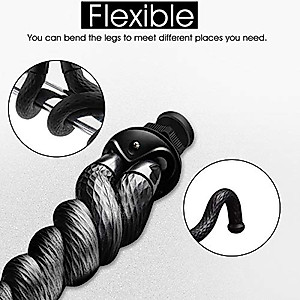 Camera/Phone Tripod,Patekfly 12 Inch Flexible Camera Tripod for Canon/Nikon/Sony DSLR Cam/Action Cam, Phone Tripod Stand with Cell Phone Holder Clip for iPhone/Android Phone(3 in 1)