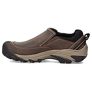 KEEN Men's Targhee 2 Soho Slip On Casual Leather Shoe, Grey/Black, 10