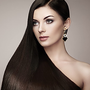 Black Gold Earrings for Women Dangle Drop Fashion Rhinestone Jewelry