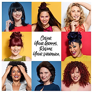 AGE beautiful Root Touch Up Hair Color Spray | Touch-Up Gray Concealer | Temporary Cover Up | Adds Volume & Covers Thinning Patches | Water, Sweat, Stain Resistant | Black | 2 Fl Oz