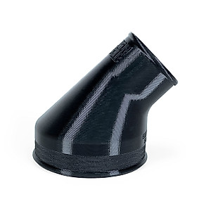 Angled Reducer 4” to 2-1/2”, Connect Shop Vac to Dust Collection Port (4in to 2.5in), Adapter Converter, 45-Degree Elbow, Attach Woodworking Dust Chute to Vacuum Hose, R4520 R4512 (4" to 2-1/2")