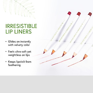 Honeybee Gardens Irresistible Lip Liner In Fantasy, Deep Red Berry Color, Long-Lasting, Gluten-Free, Vegan, 0.04 oz
