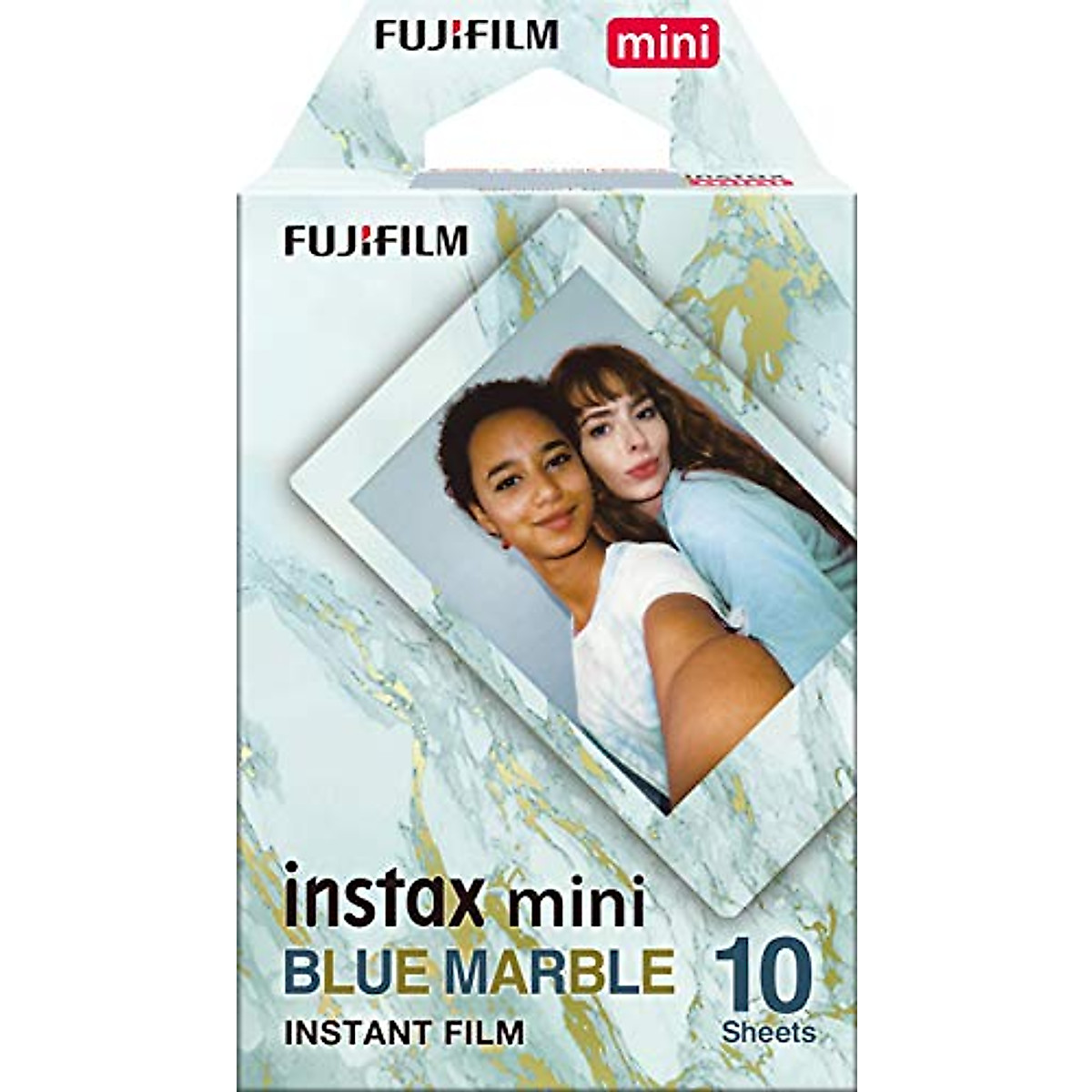 Fujifilm Instax Mini Rainbow Film - 10 Exposures & Instax Mini Blue Marble Film - 10 Exposures & Instax Mini Mermaid Tail Film - 10 Exposures