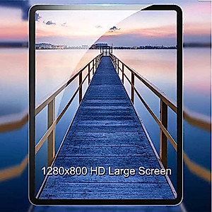 Tablet 10.1 Inch Android 10.0 Tablets, 32GB Tablet with 128GB Expansion, Quad-Core Processor and HD Dual Camera Tableta, Long Battery Life, Bluetooth, Google Certificated, GPS, Black