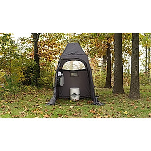 SylvanSport Privy Bivy Privacy Tent - Windproof, Portable Shelter for Camping Toilets & Changing Room - 6′ 8″ of Interior Height - Easy Setup - Pop-Up Pod with Window for Camping, Beach & Tailgates