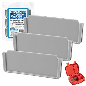 IMPRESA [3 Pack] Replacement Insert Divider for Bentgo Fresh, Modern & Pop Models Food Safe Tray Divider for Bentgo Lunch Box & for Bentgo Adult Lunch Box - Large Bento Box Divider