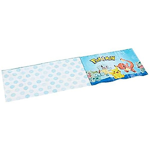 Amscan Pokemon Design Plastic Table Cover - 52' x 96' | Multicolor | 1 Pc