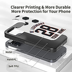 Customize Phone Cases Soccer Textures Personalized Name & Number Design for Boy and Girl Aesthetic Applicable to iPhone 11 12 13 14 Samsung S20 S21 S22 S23 Note 10 20 Pixel 4 5 6 7 Moto G Edge