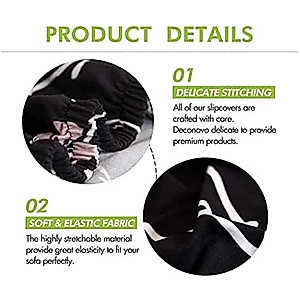 High Stretch Designs Decorative Sofa Covers 1 2 3 4 Seater Flower Vine Blue Large Sofa Slipcover Universal Jacquard Couch Cover Machine Washable Spandex Elastic Easy to Install Non-Slipa7918