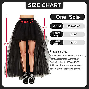 MisShow Women's Tulle Skirt High Low Adult Tutu Layered Short Prom Party Midi Skirt Princess Ballet Nightclub Dress Green