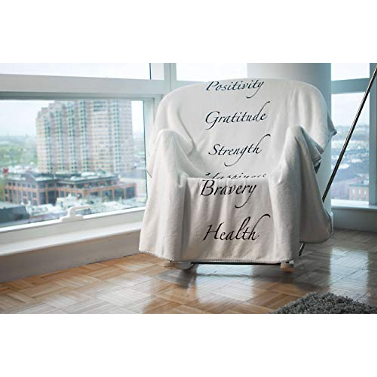 Plant Based Pros Healing Blanket with Inspirational Message of Love Hope Happiness Health - Super Soft Throw Blanket is The Perfect Recovery Blanket or Cancer Gift for Men and Women - Teal Blanket