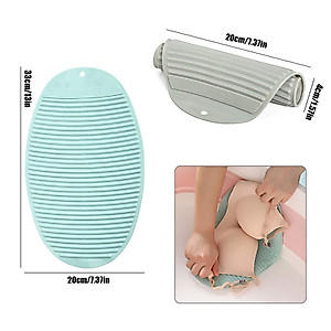 Washboard for Laundry-2 Pcs,Travel Portable Collapsible Washboard,Household Adsorption Washboard, Suitable for Hand Washing Diaper.