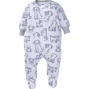 Onesies Brand baby boys 4-pack 'N Play Footies and Toddler Sleepers, Dog, 6-9 Months US