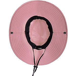 Rosoz Ponytail Sun Bucket Hats for Women UV Protection Foldable Mesh Wide Brim Hiking Beach Fishing Summer Safari