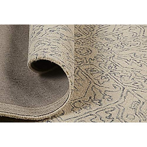 Feizy Rugs - Belfort Collection, Transitional Floral Area Rug - Gray/Ivory 8' x 10'