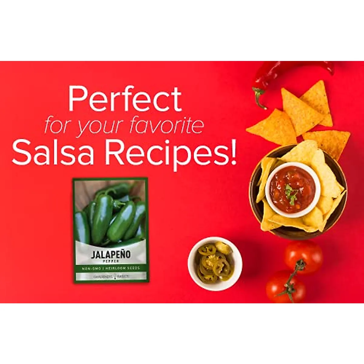 Jalapeno Pepper Seeds for Planting Heirloom Non-GMO Jalapeno Peppers Plant Seeds for Home Garden Vegetables Makes a Great Gift for Gardeners by Gardeners Basics