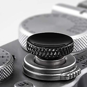 Soft Shutter Release Button (2 Pack/Black) high-end Pure Copper Camera Shutter Button