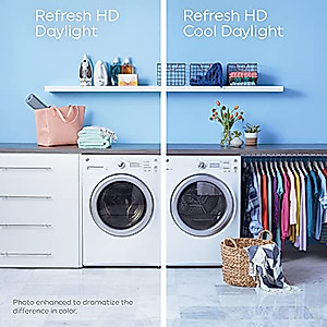 GE Refresh LED Light Bulbs, 40 Watt, Daylight, A15 Ceiling Fan Bulbs, Clear Finish (2 Pack)