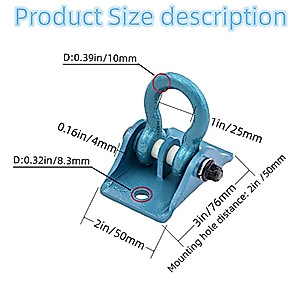 Yyiwhmy Stainless Steel Swing Hanger 1500LB Capacity for Swing Seat Porch Yoga Hammock Chair Sandbag Indoor Outdoor （Bule