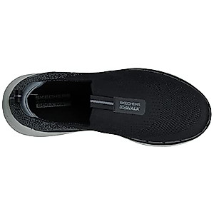 Skechers mens Gowalk 6 - Stretch Fit Slip-on Athletic Performance Walking Shoe, Black, 9 X-Wide US