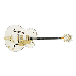 Gretsch G6136T-59 Vintage Select Edition '59 Falcon Hollow Body with Bigsby 6-String Right-Handed Electric Guitar (White Lacquer)