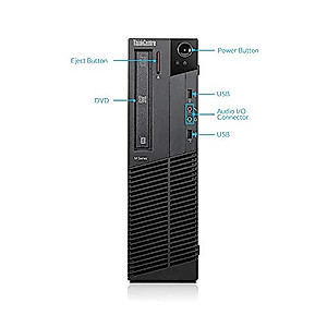 Lenovo ThinkCentre M91p High Performance Small Factor Desktop Computer, Intel i5 6M Cache 3.7GHz, 8GB Ram, 500GB HDD, DVD Burner, Windows 10 Professional (Renewedd)