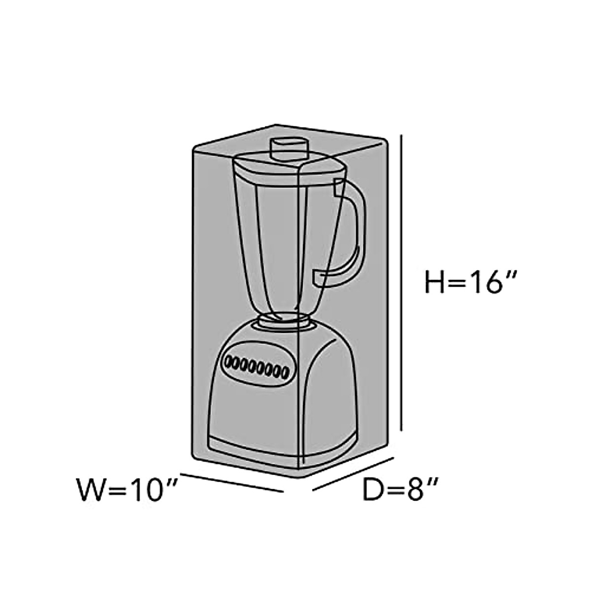 Covermates Keepsakes - Rectangular Appliance Cover - Dust Protection - Stain Resistant - Washable - Appliance Cover-Bronze