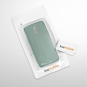 kwmobile Case Compatible with OnePlus 6T Case - TPU Silicone Phone Cover with Soft Finish - Forest Green