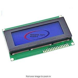 Reland Sun Blue Green LCD 2004 20x4 Character LCD Display Module HD44780 Controller Blue Screen Backlight for (Blue)
