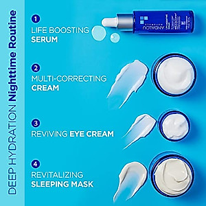 Andalou Naturals Deep Hydration Face Moisturizer, Multi-Correcting Cream, Day & Night Moisturizer for Face with Hyaluronic Acid & Vegan Collagen for Softer & More Supple Skin, 1.7 fl oz