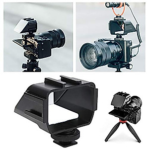 Flip Screen,Mirrorless Camera Universal Cold Shoe Mount Flip Screen Exhibition Stand,for Mirrorless Camera Photography Vlog Video