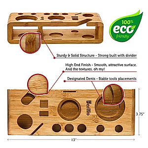 Elite 23-Piece Bartender Kit Cocktail Shaker Set Bundle With 20 Oz Crystal Cocktail Mixing Glass | Stainless Steel Bar Tools With Sleek Bamboo Stand & Seamless Mixing Pitcher for Stirred Cocktail