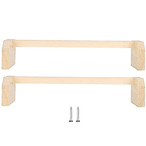 SALUTUYA Chicken Perch, Wooden Large Bird Support Frame Bird Cage Play Stand Toy Set Birdcage Wood Stands Hanging Chew Toys Ladder Swing