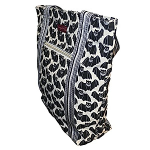 Bungalow 360 Vegan Striped Tote Bag (Bat)