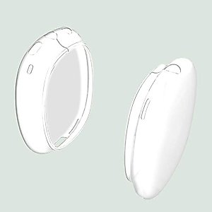PERFECTSIGHT Earpads Cushions Protectors Cover Case, Soft Silicone Ear Pads Cup Compatible with AirPods Max Headphones, Anti-Scratch, Dust-Proof, Anti-Skid (White)