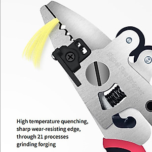 D YEDEMC 4 In 1 Optical Fiber Stripper 3 in 1 Miller Clamp Wrie Stripping Pliers Comes with cleaning cotton Professional Optical Fiber FTTH Tool