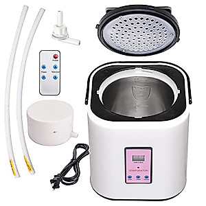 AW 2L Sauna Steamer Machine Stainless Steel Pot Steam Generator for Portable Sauna Tent with Remote Home Spa 110V