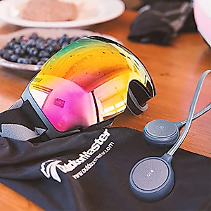OutdoorMaster Wireless Bluetooth 5.0 Helmet Drop-in Headphones HD Speaker Chip Compatible with Audio-Ready Helmet with Built-in Mic for Motorcycling Easy Control Buttons IP45 Sweat-Resistance