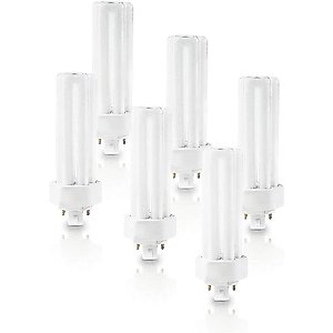 (6 Pack) PLT-42W 841, 4 Pin GX24Q-4, 42 Watt Triple Tube, Compact Fluorescent Light Bulb