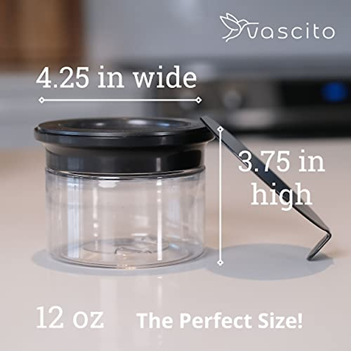 Vascito Adhesive Magnetic Canisters for Bathroom Organization, Qtip Holder, Space Saving Lidless Design, RV Storage and Organization, Under Shelf Storage (Designer White, 3 Pack)