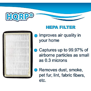 HQRP 2-pack HEPA Filter compatible with Black&Decker BXAP040 BXAP041 Table Top, parts BXFLTX FLT4010 Replacement