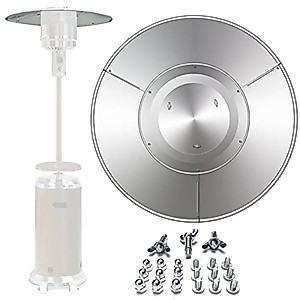 Patio Heater Replacement Dome Part, Propane Heat Reflector Shield Top for Outdoor Heaters (33")