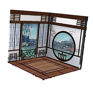 AMLESO Backdrop Scene Model Collection Background Board Scene for Action Figures Storage, Chinese Room