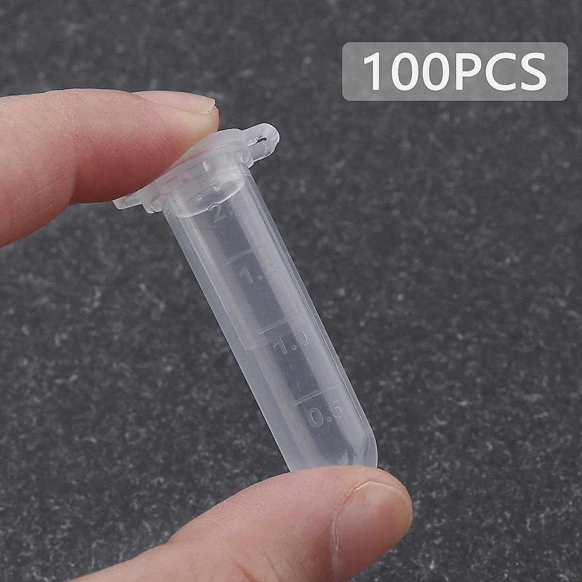 2ml Plastic Vial Tube Sample Storage Container Fragrance Beads Liquid Pack of 100
