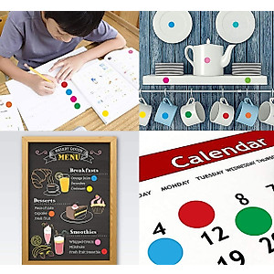 PARLAIM 1050 PCS Color Coding Labels Circle Dot Stickers,10 Color Style Colorful Coding Label Sticker for Office,Student Classroom